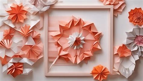Premium Photo | Paper origami Paper origami Origami pattern Paper art