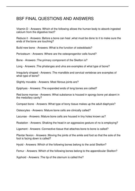 Image result for BSF Study Questions