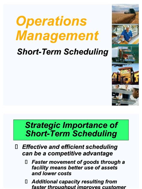 Image result for Short-Term Scheduling Assignment Process