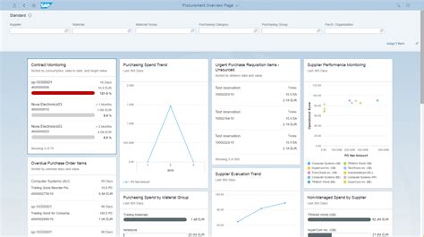 Image result for SAP Procurement Overview Page