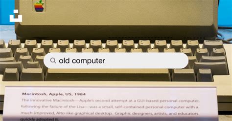 Image result for Old Computer Downloading Files Stock Image