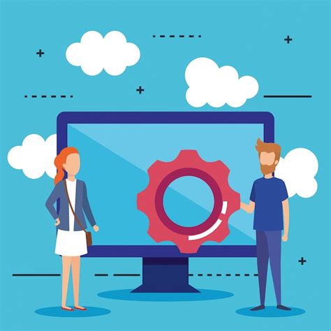 Image result for Mini People with Computer Design