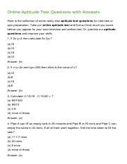 Image result for Aptitude Test Question with Answer