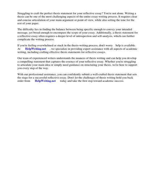 Image result for Reflection Paper Thesis Example