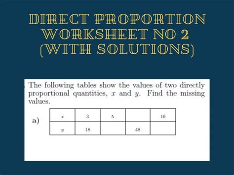 Image result for Direct Proportion Activity