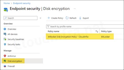 Image result for Intune Disable BitLocker
