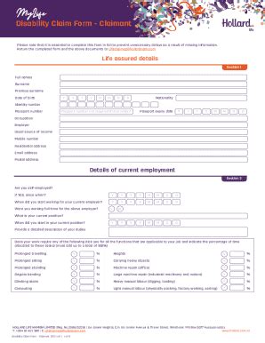 Image result for Continuing Disability Claim Form