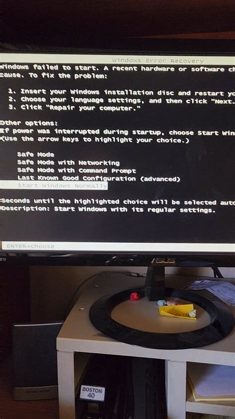 Image result for Windows Error Recovery Screen