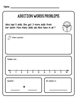 Image result for Story Problems On Addition