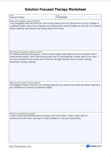 Image result for Solution-Focused Therapy Example