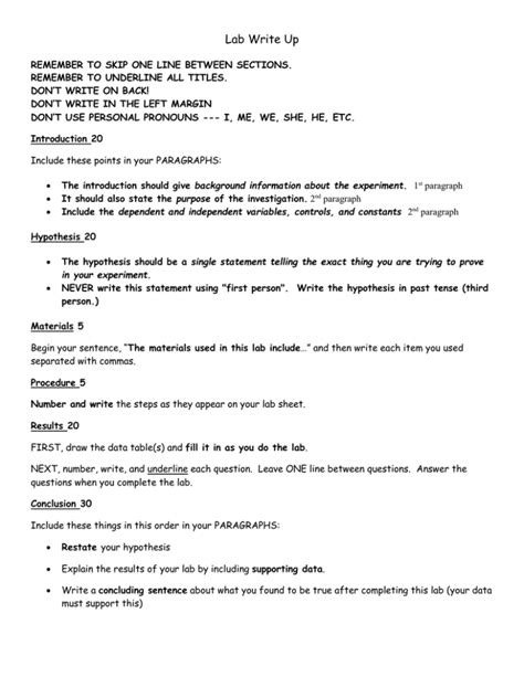 Image result for Cape Lab Write Up Format