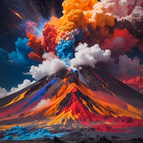 Image result for Colorful Volcano
