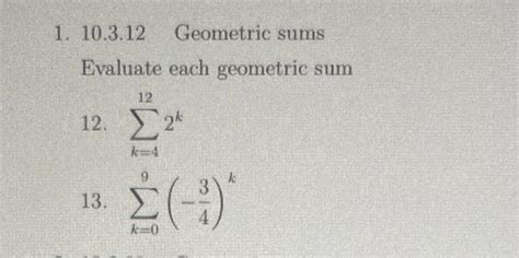 Image result for Geometric Sum Examples Problems