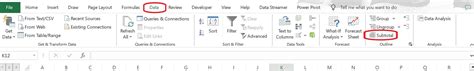 Image result for Subtotal Product Excel Example