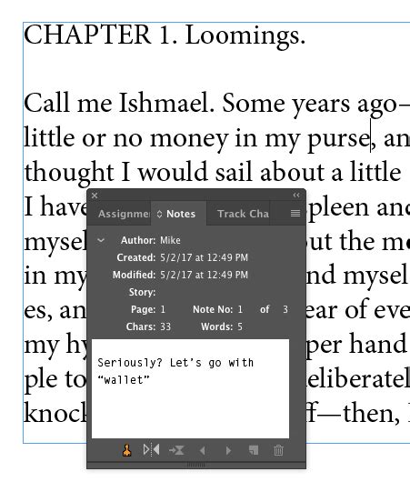 Image result for How to Insert Note in InDesign