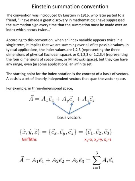 Image result for Continuum Summation Convention Examples