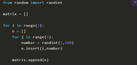 Image result for Matrice Dans Python Exercices