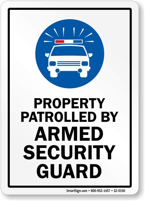 Image result for Security Guard Sign