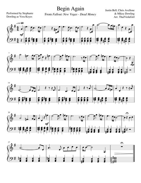 Image result for Starting Over Again Piano Notes