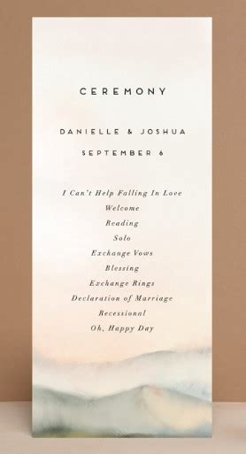 Image result for Rustic Wedding Programs