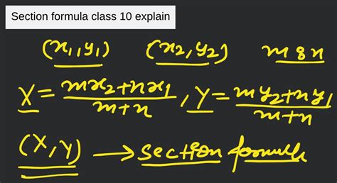 Image result for Section Formula Derivation Class 11