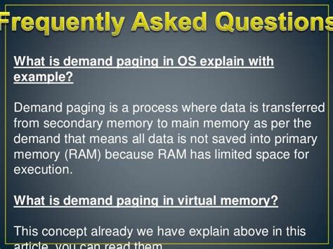 Image result for Demand Paging Example
