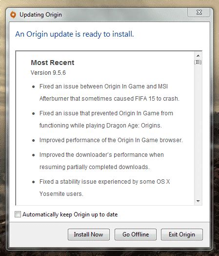 Image result for Origin Update