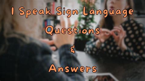 Image result for Sign Language Questions