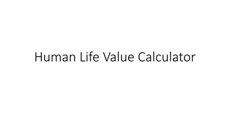 Image result for Human Life Value Calculation Formula