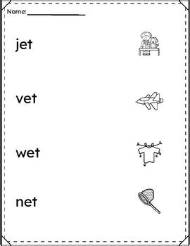 Image result for Short E CVC Pattern Lesson Plan