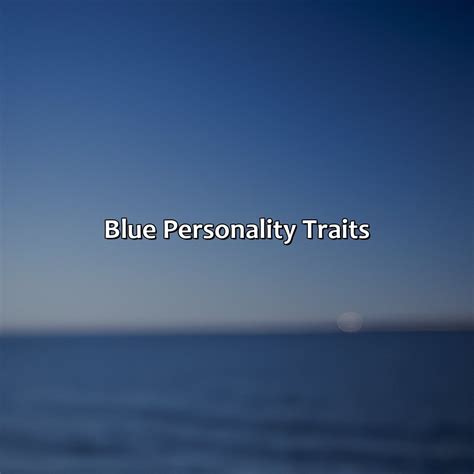 Image result for Blue Color Code Personality Traits