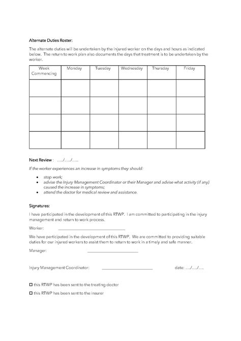 Image result for Return to Work Program