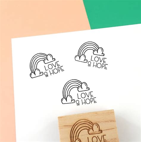 Image result for Rainbow Connection Rubber Stamp