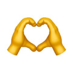 Ghép ảnh vào Emoji hai bàn tay tạo hình trái tim