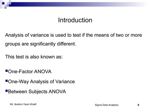 Image result for Analysis Using Analysis of Variance Anova