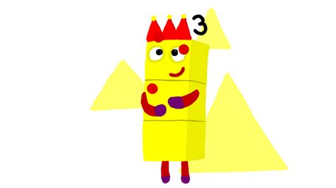 Numberblock three by MrGCozo on DeviantArt