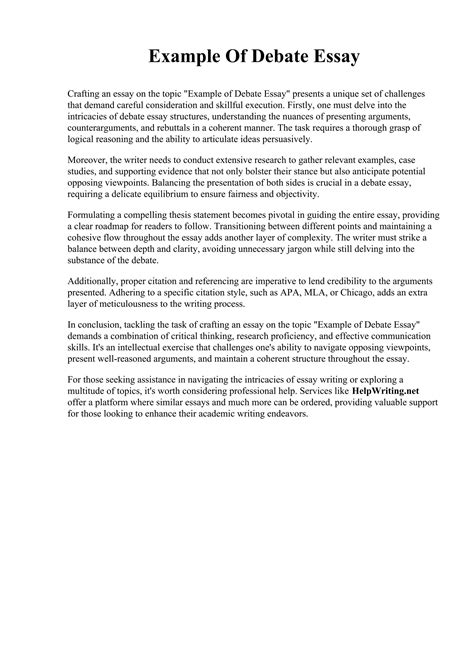 Image result for Example of a Good Debate