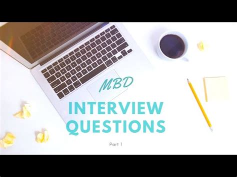 Image result for MBD Interview Questions