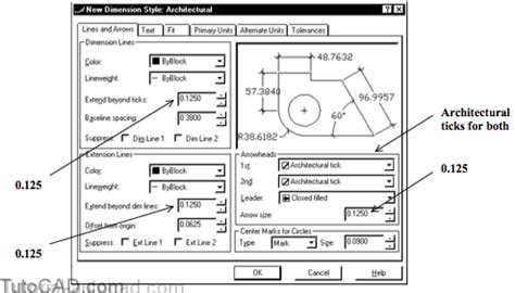 Image result for Dimension Line Styles AutoCAD