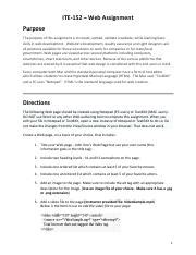 Image result for ITE 152 Module 10 Web Development Project