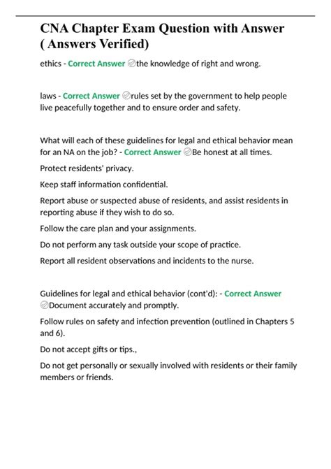 Image result for Module 15 Test CNA Answers