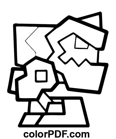 Image result for Geometry Dash Coloring Pages