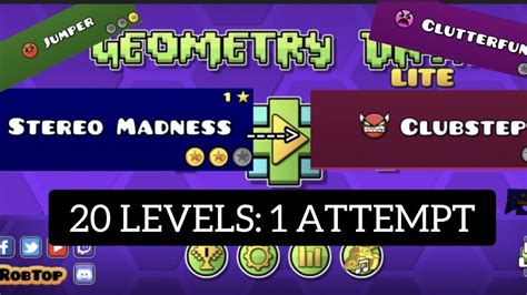 Image result for Geometry Dash All Levels First Try