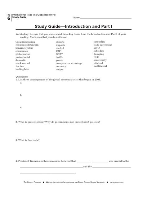 Image result for Study Guide Chapter 1 Worksheet