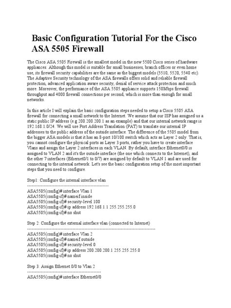 Image result for Cisco ASA Configuration Tutorial