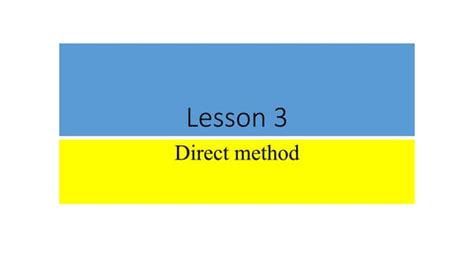 Image result for Direct Method Lesson Demo