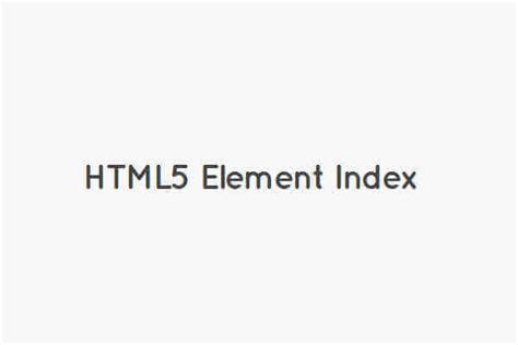 Image result for HTML5 Element