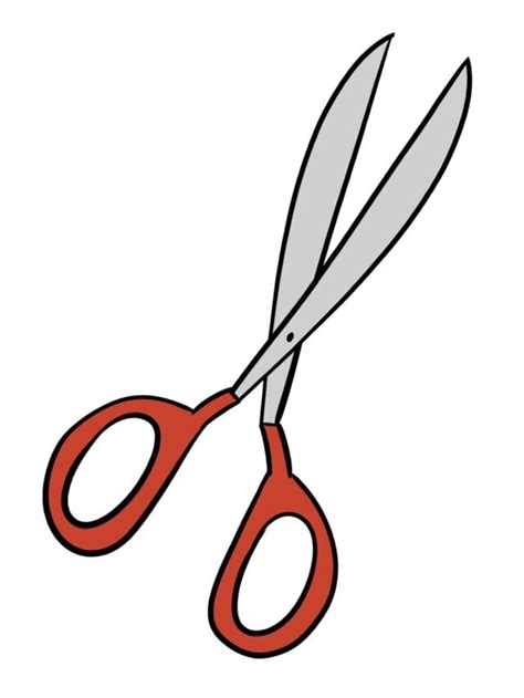 Easy Scissors Step-by-Step Drawing Tutorial - Easy Drawing Guides