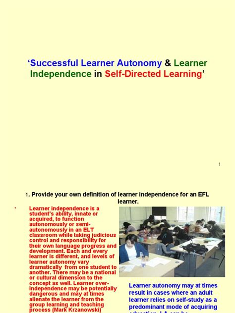 Image result for Learner Autonomy Definition