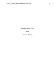 Image result for Leadership Capstone Project Examples